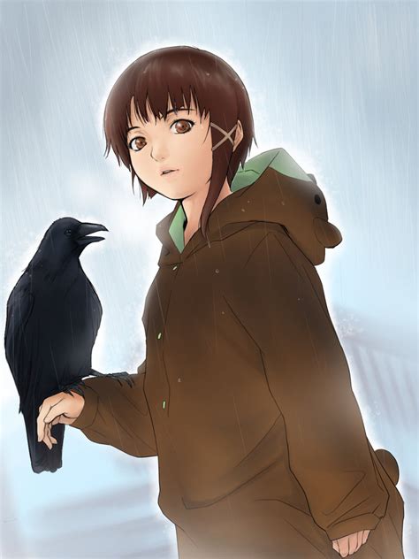 Redlight Iwakura Lain Serial Experiments Lain 1990s Style 1girl