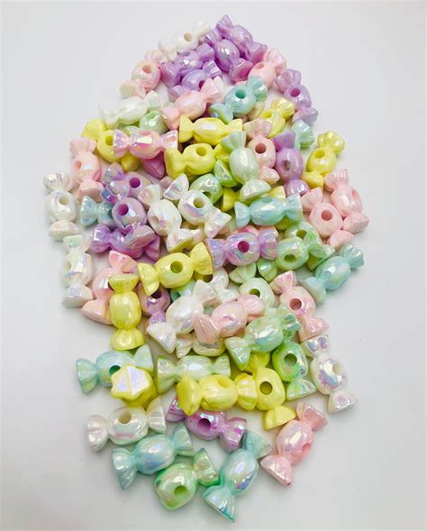 Acrylic Bead Multicolour Candy Bead 29mm Random Mix Wonder Life Mart