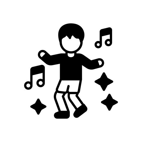 Dancing Icon In Vector Illustration 27450378 Vector Art At Vecteezy