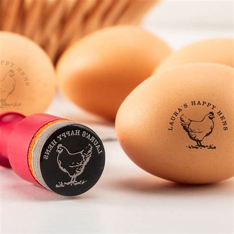 Mini Egg Stamp Homesteading Farm Stamp Egg Marking Egg Stamper