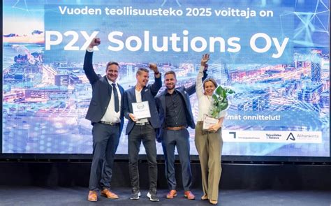 Vuoden Teollisuusteko Palkittiin P2x Solutionsin Vetylaitos Näyttää