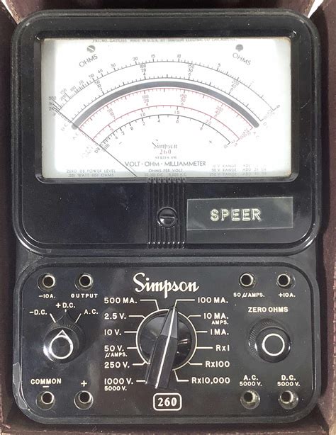 Lot Vintage Electronics Simpson Ohm Meter Rotary
