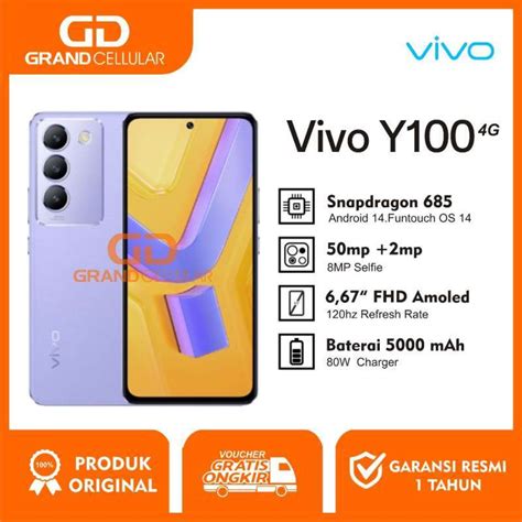 Jual Vivo Y G Gb Ram Gb Rom Gb Ram Gb Rom Garansi Resmi Di Seller Grand Cellular