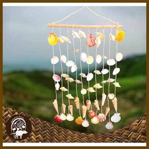 Shell Pd]wind A Chimes Land `xand12`zandx`iand18`fandinches`sandwind Chimes Kabibe Assorted Shells Wind