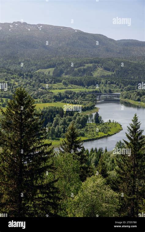 A Vertical Landscape Photo Of Elstad In Trondelag Norway Capturing A