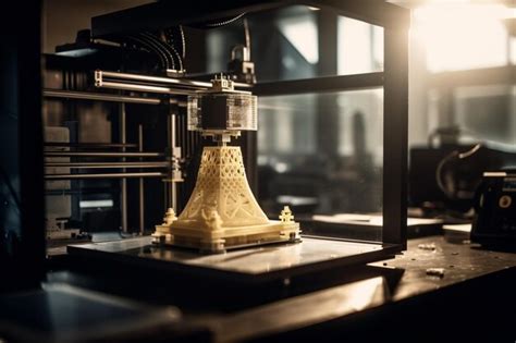 premium ai image a closeup of a 3d printer in operation capturing the