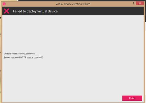 Android Add Device Got 403 Error In Genymotion Stack Overflow