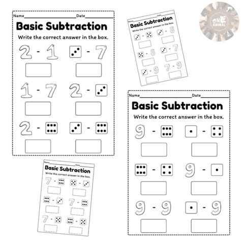 Basic Subtraction Practice Worksheets 25 Pages Of Fun Math Drills