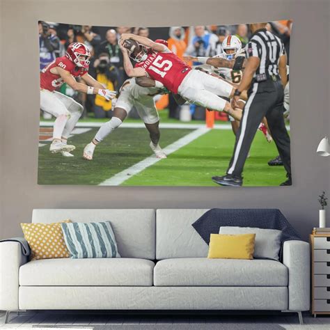 Fernando Mendoza Indiana 2026 National Championship Touchdown Dive Flag