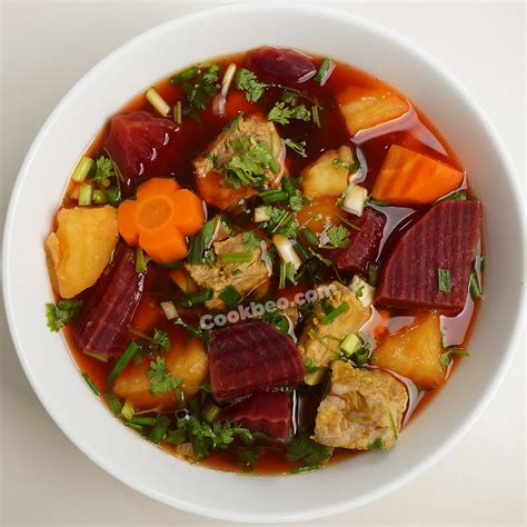 Cách Nấu Canh Củ Dền Với Cà Rốt Khoai Tây Và Xương