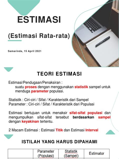 Estimasi Parameter Pdf