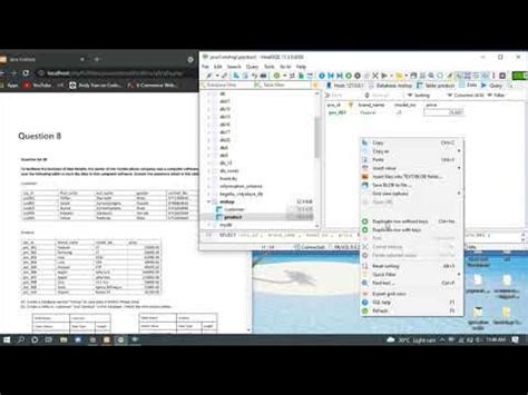 Using MySQL Workbench Software or HeidiSQL Software to create a database and table - YouTube