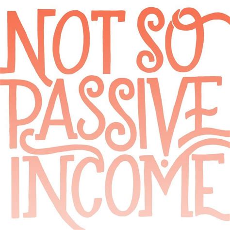 Thoughts On Passive Income Freelance Advice Handlettering By Ilana