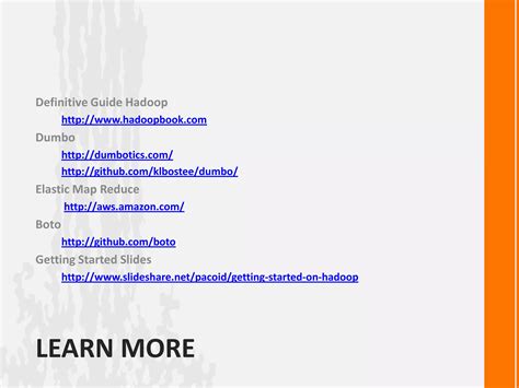 megadata with python and hadoop pptx