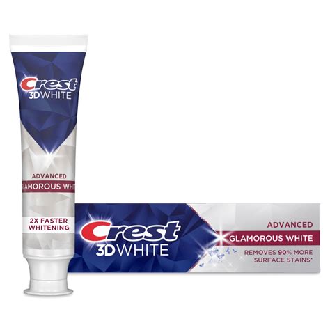 Crest 3d White Advanced Glamorous White Teeth Whitening Toothpaste 33