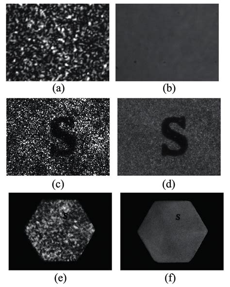 Speckle Reduction In Free Space Geometry A Original Speckle Sc071 Download Scientific