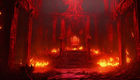 Lexica Pit Fiend Throne Room In Hell Digital Art
