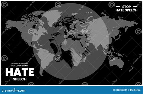 International Day For Countering Hate Speech Vector Illustration