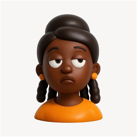 3d Illustration Of Unimpressed Expression Free Photo Illustration