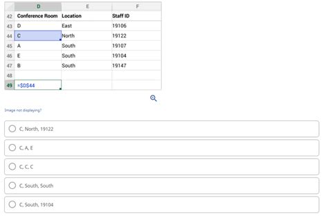 Solved Based On The Values In Cell A51 A55 What Formula