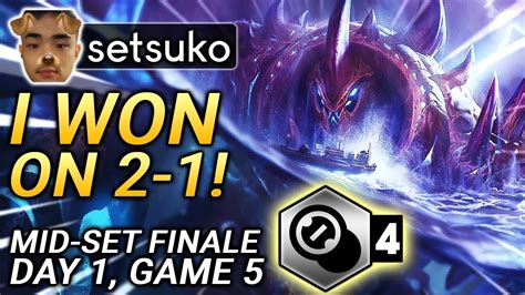 How Setsuko Won The Game On 2 1 Mid Set Finale Day 1 Game 5 Tft Set 8 Youtube