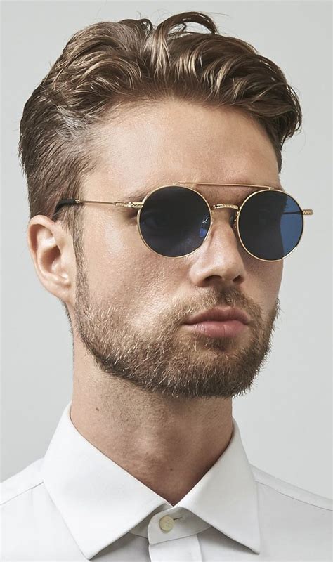 Ash Mens Stainless Steel Round Sunglasses Designed By Freyrs Eyewear