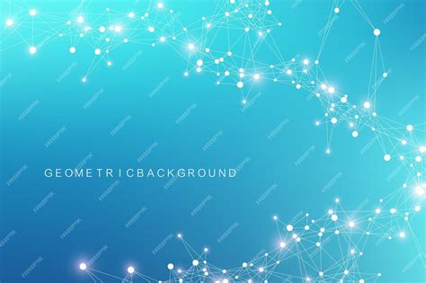 Premium Vector Big Data Visualization Geometric Abstract Background Visual Information