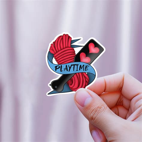 Kinky Bdsm Sticker Erotic Bondage Art Naughty Playtime Decal Etsy