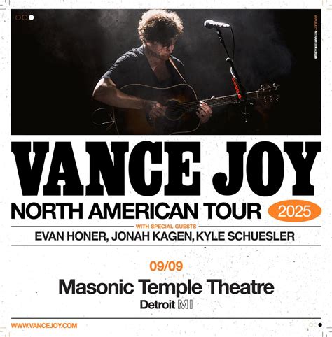 Masonic ☀️ New Show ☀️ Vance Joy 🗓 Sep 9 Venue Presale Starts Wed