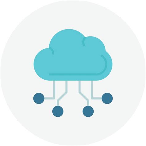 Cloud Computing Flat Circle 9915969 Vector Art At Vecteezy
