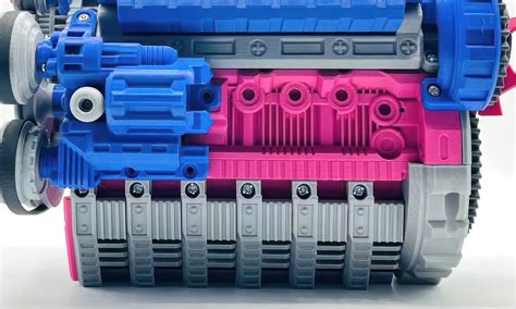 Fdm 3d Printed Internal Combustion Engine Assembly Model Facfox