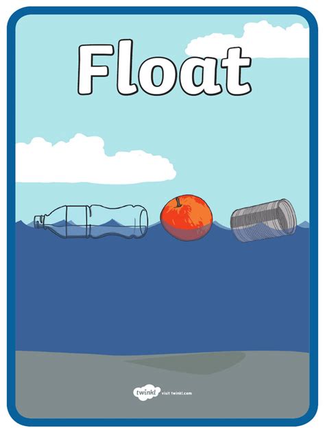 Float And Sink Flashcard Pdf