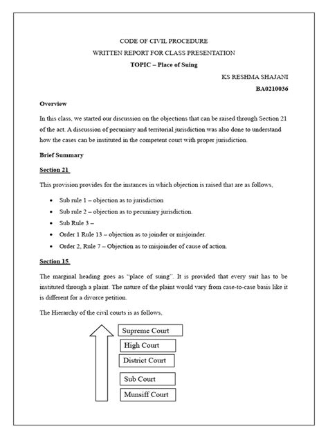 Cpc Class Report Pdf Jurisdiction Lawsuit