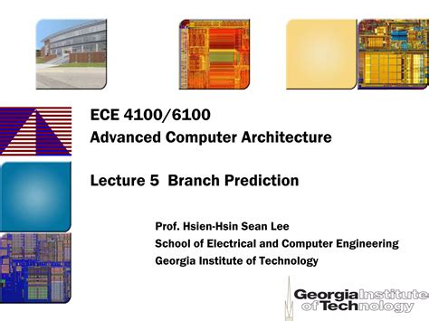 Lec5 Computer Architecture By Hsien Hsin Sean Lee Georgia Tech Branch Predictor Ppt