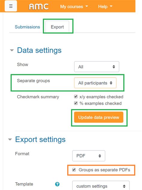 Filter The Export View By A Moodle Group · Issue 33 · Academic Moodle Cooperationmoodle Mod