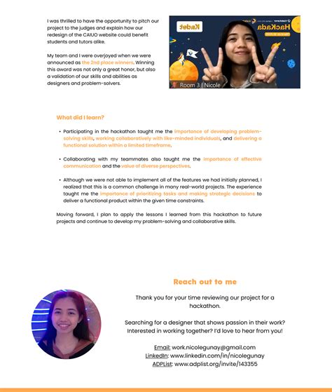 Hackathon Redesigning An Edtech Website Behance