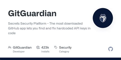 Gitguardian · Github Marketplace · Github