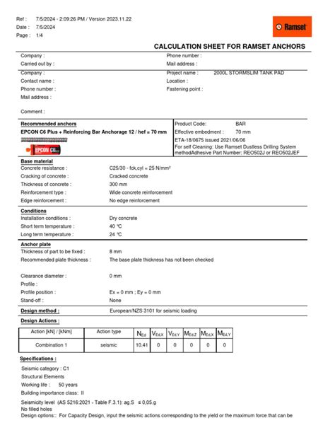 Epconc6plusreinforcingbaranchorage12 05072024 Download Free Pdf Strength Of