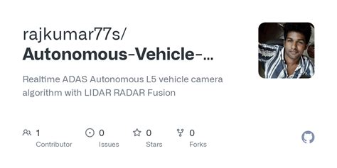 Github Rajkumar S Autonomous Vehicle Fusion Lidar Radar Camera Realtime Adas Autonomous L
