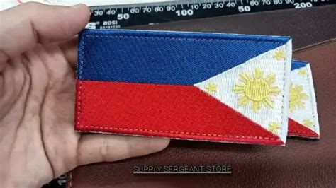 Right Arm Ph Flag Patch Reverse Ph Flag Patch Lazada Ph