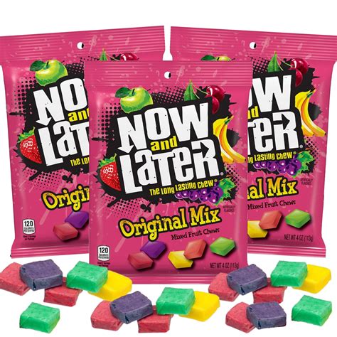 Now And Later Original Mix Peg Bags Individually Wrapped