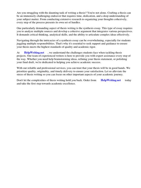 Ap Exam Synthesis Essay Example Pdf