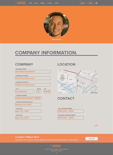 Hitbox Solutions Web Application On Behance