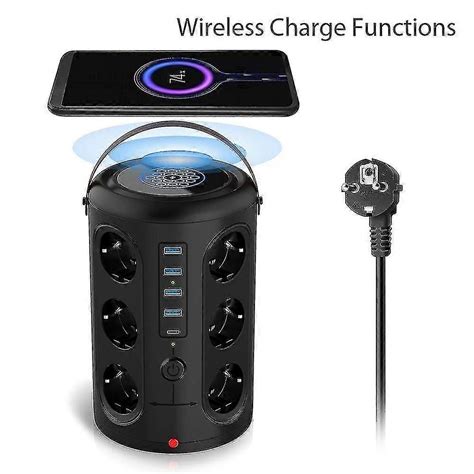 Multi Plug Socket Tower Extension 2500w Ac110 250v10a With 12 Ac