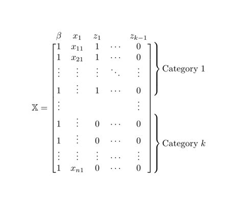 Matrices Block Matrix With Headings TeX LaTeX Stack Exchange