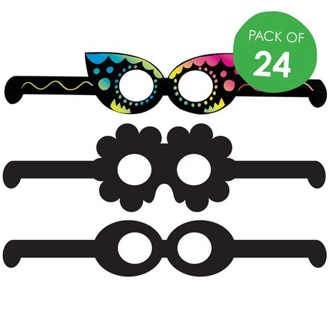 Scratch Board Glasses Pack Of 24 Scratch Board Cleverpatch Art