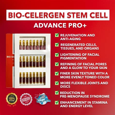 Bio Swiss Bio Celergen Stem Cell Injection 30 Ampoules Magic Potions