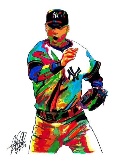 Derek Jeter Drawing Free Download On Clipartmag