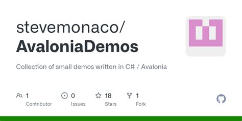 Github Stevemonaco Avaloniademos Collection Of Small Demos Written In C Avalonia