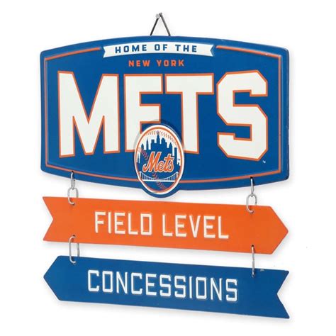 New York Mets Field Level Concessions Metal Sign Open Road Brands